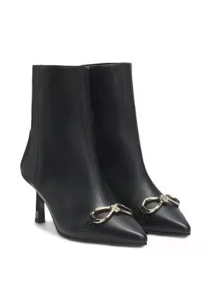 Hugo Knot-detail Ankle Boots