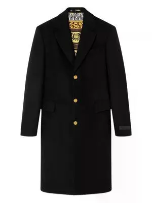 Versace Single-breasted Wool Coat