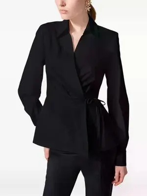 Carolina Herrera Tie-waist Wrap Shirt