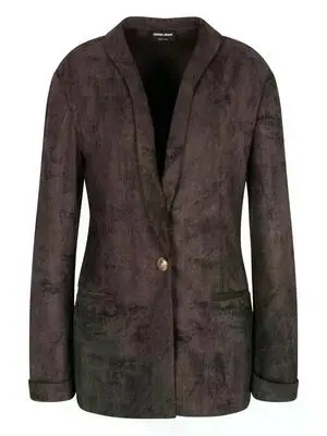 Giorgio Armani Suede-effect Blazer