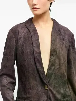 Giorgio Armani Suede-effect Blazer