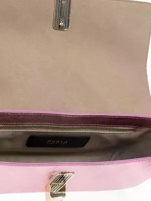 Furla Iride Logo-plaque Crossbody Bag - Pink
