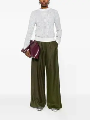 Eric Bompard Pleated Belt-loops Trousers
