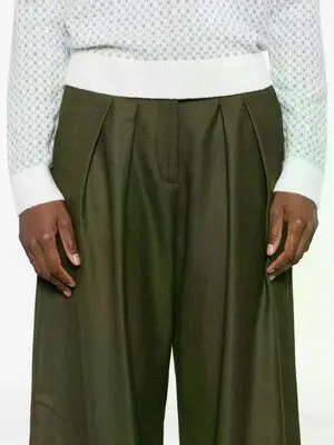 Eric Bompard Pleated Belt-loops Trousers
