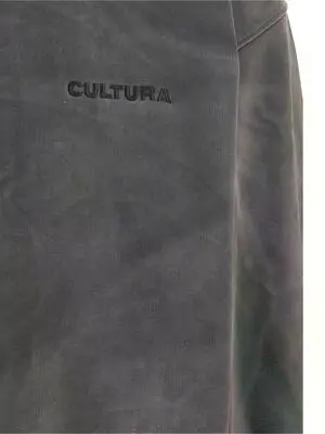 CULTURA Embroidered Logo Washed Sweatshirt