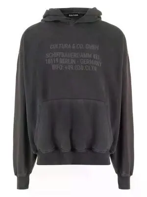 CULTURA Logo-print Hooded Sweatshirt