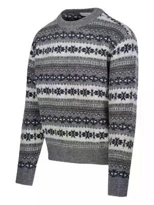 DUNST Fair-isle Crew-neck Jumper