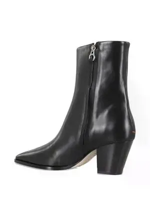 AeydĒ Hedvig Cowboy Ankle Boots - Black