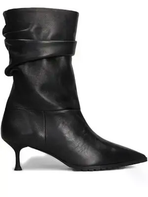 FRATELLI RUSSO Ruched Stiletto Boots