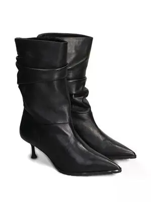 FRATELLI RUSSO Ruched Stiletto Boots