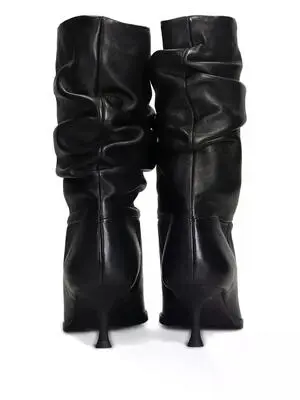 FRATELLI RUSSO Ruched Stiletto Boots