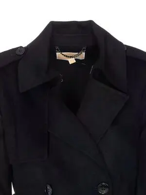 Michael Kors Wool-blend Double-breasted Belted Coat