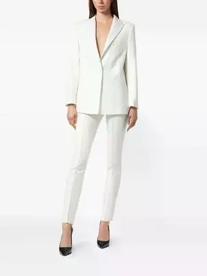 Philipp Plein Satin-lapels Embroidered Blazer