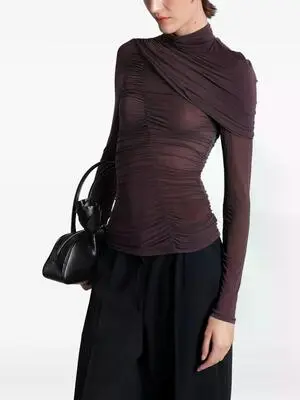 Magda Butrym Ruched Cape-effect Top