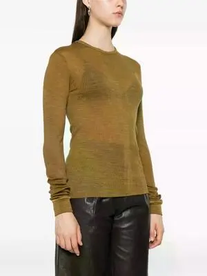 FORTE_FORTE Ribbed Long-sleeve Top