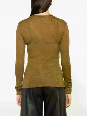 FORTE_FORTE Ribbed Long-sleeve Top