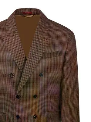 Gucci Double-breasted Checked Jacket