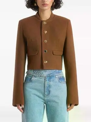 Manière De Voir Maniere De Voir Evana Structured Wool Jacket - Brown