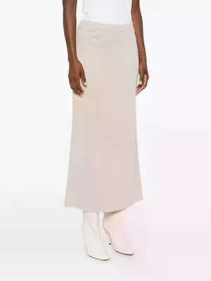 INTRECCI Rear-slit Midi Skirt