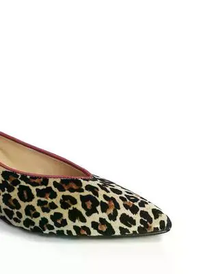 L ARIANNA Animal-print Kitten Heel Pumps