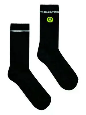 BARROW Logo-graphic Socks - Black