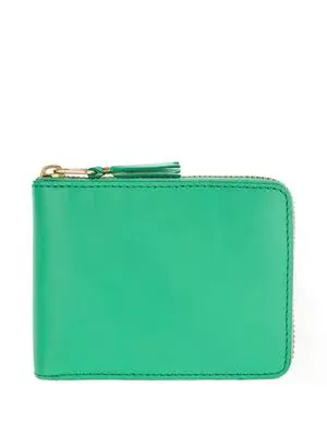 Comme Des Garçons Zip-around Leather Wallet - Green