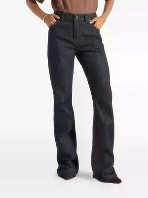 Manière De Voir Indigo Stacked Flared Jeans