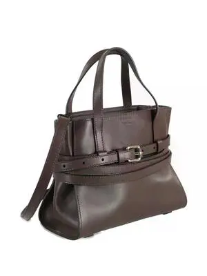 Moschino Buckle-strap Tote - Brown