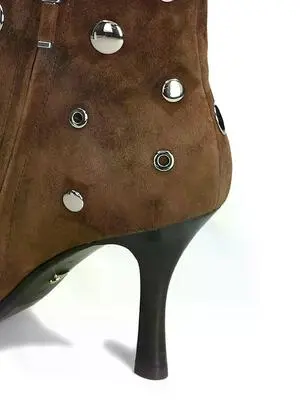 Lola Cruz Studded-heel Boots