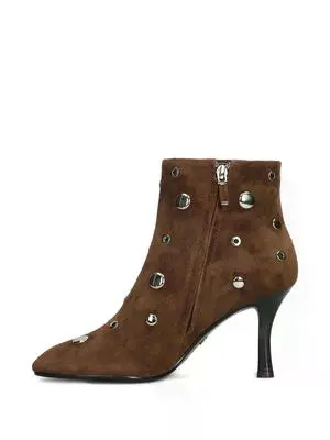 Lola Cruz Studded-heel Boots