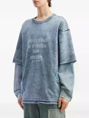 MUSIUM DIV. Distressed Layered Sweater