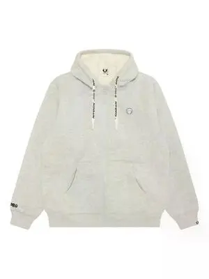 AAPE BY *A BATHING APE Logo Appliqué Zip Hoodie