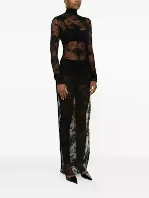 Andamane Lace Long-sleeve Dress
