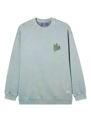 AFTERMATHS Graphic Cotton Sweatshirt - Grey