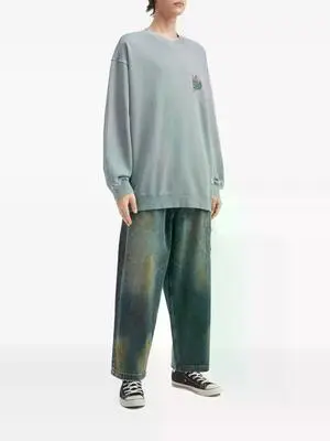 AFTERMATHS Graphic Cotton Sweatshirt - Grey