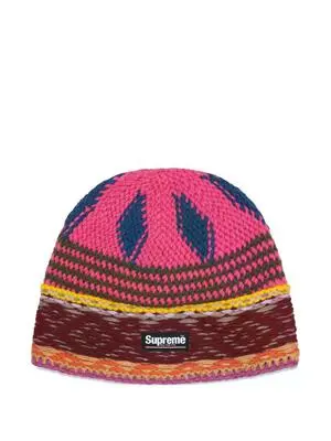 Supreme Logo-patch Beanie - Pink