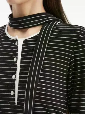 B+AB Striped Button Top