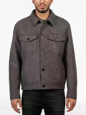 Harris Wharf London Buttoned Flap-pocket Jacket
