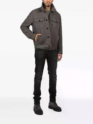 Harris Wharf London Buttoned Flap-pocket Jacket