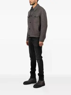 Harris Wharf London Buttoned Flap-pocket Jacket