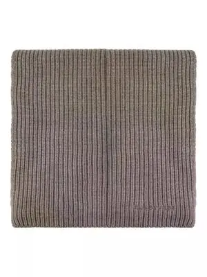 LANVIN Ribbed-knit Scarf - Neutrals