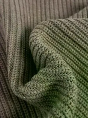 LANVIN Ribbed-knit Scarf - Neutrals