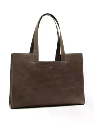Bally Leather Tote Bag - Grey