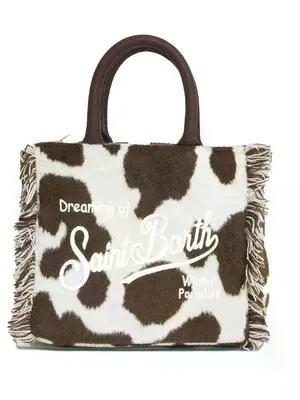 MC2 SAINT BARTH Colette Cow-print Tote Bag - Brown