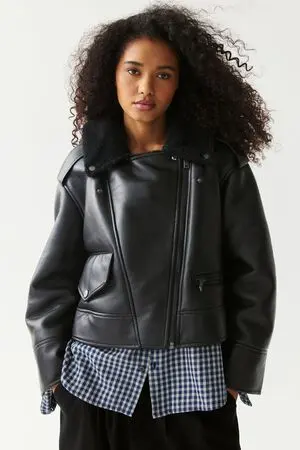 UGG Finnian Luxefluff Moto Jacket