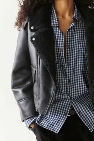 UGG Finnian Luxefluff Moto Jacket