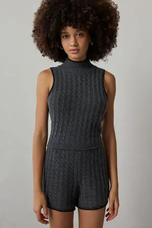 UGG Zariah Cable Knit Mockneck Tank Top