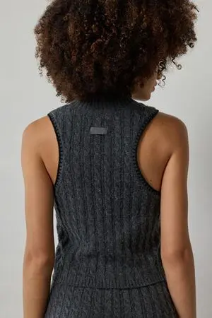 UGG Zariah Cable Knit Mockneck Tank Top