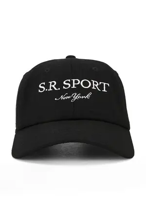 SPORTY & RICH Sport Wool Hat - Faded Black & Cream