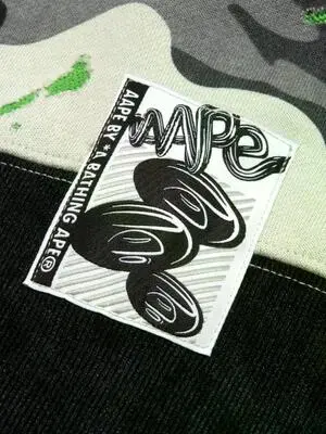 AAPE BY *A BATHING APE® Camouflage Logo Patch Sweatshirt